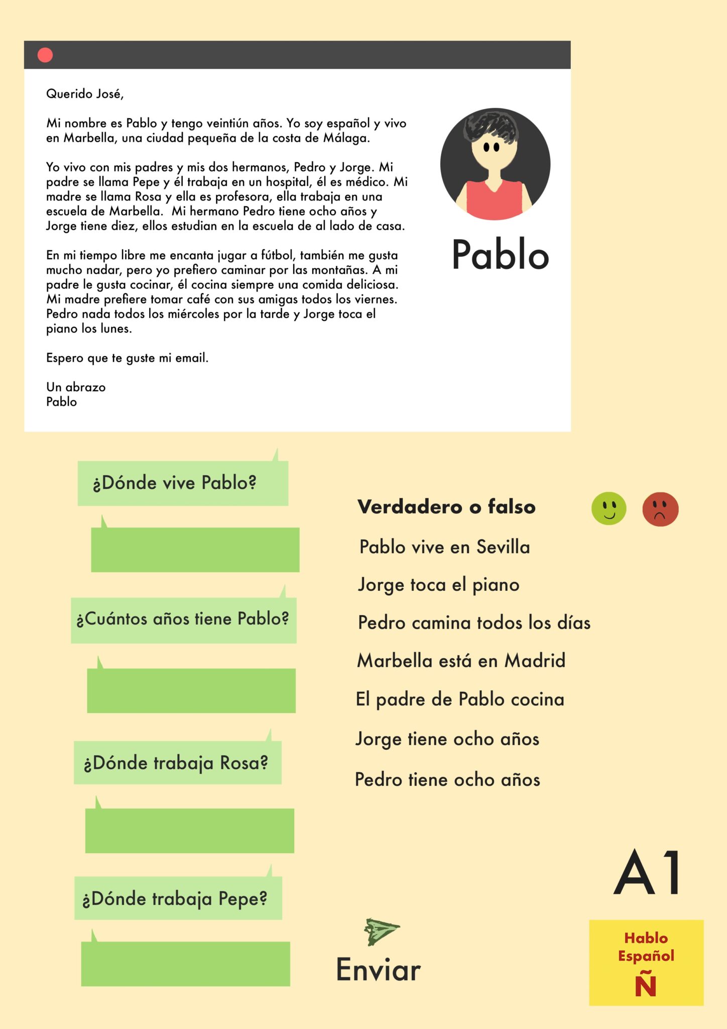 Reading Comprehension In Spanish With Worksheet - Reading Comprehension ...