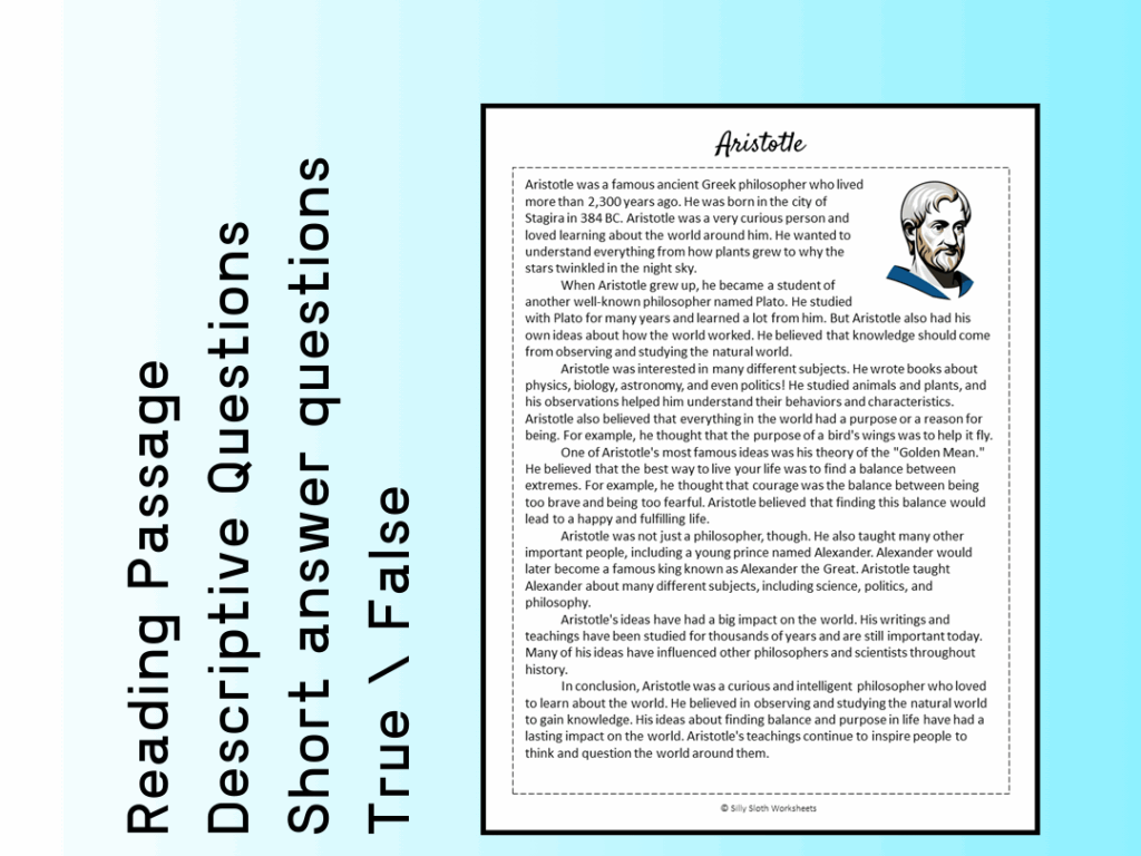 Greek Philosophers Reading Comprehension Worksheets - Reading ...