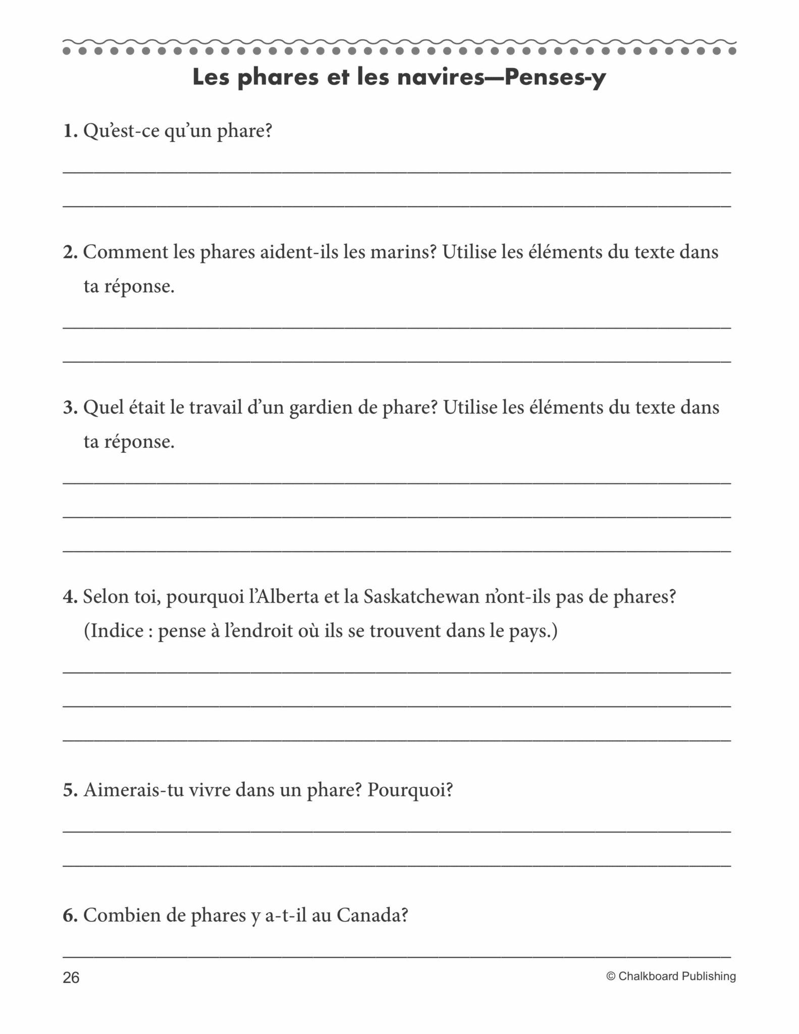 Grade 2 French Reading Comprehension Worksheets - Reading Comprehension ...