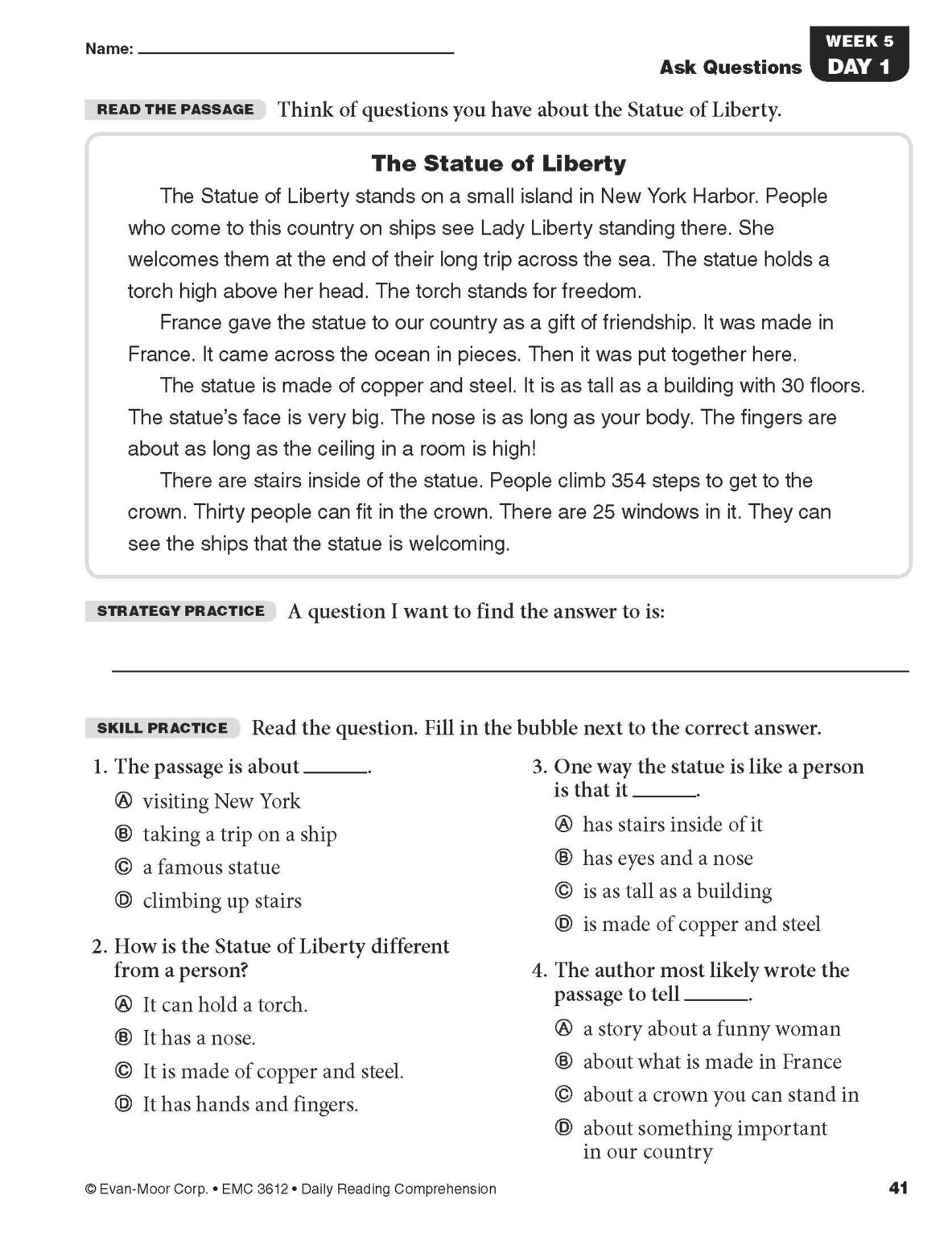 Daily Reading Comprehension Grade 2 Worksheets - Reading Comprehension ...
