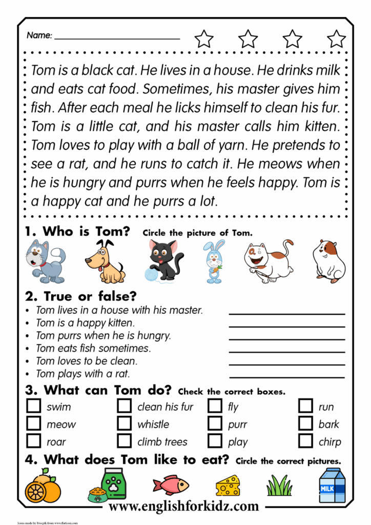 Reading Comprehension Passages Worksheets - Reading Comprehension ...