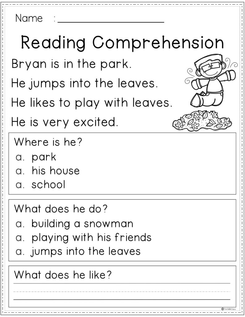 K5 Reading Comprehension Worksheets - Reading Comprehension Worksheets