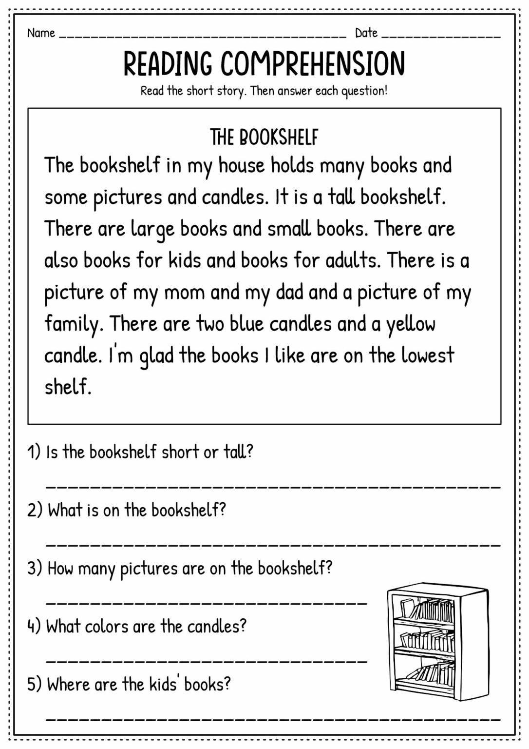 2nd Grade Reading Comprehension Passages Worksheets - Reading ...
