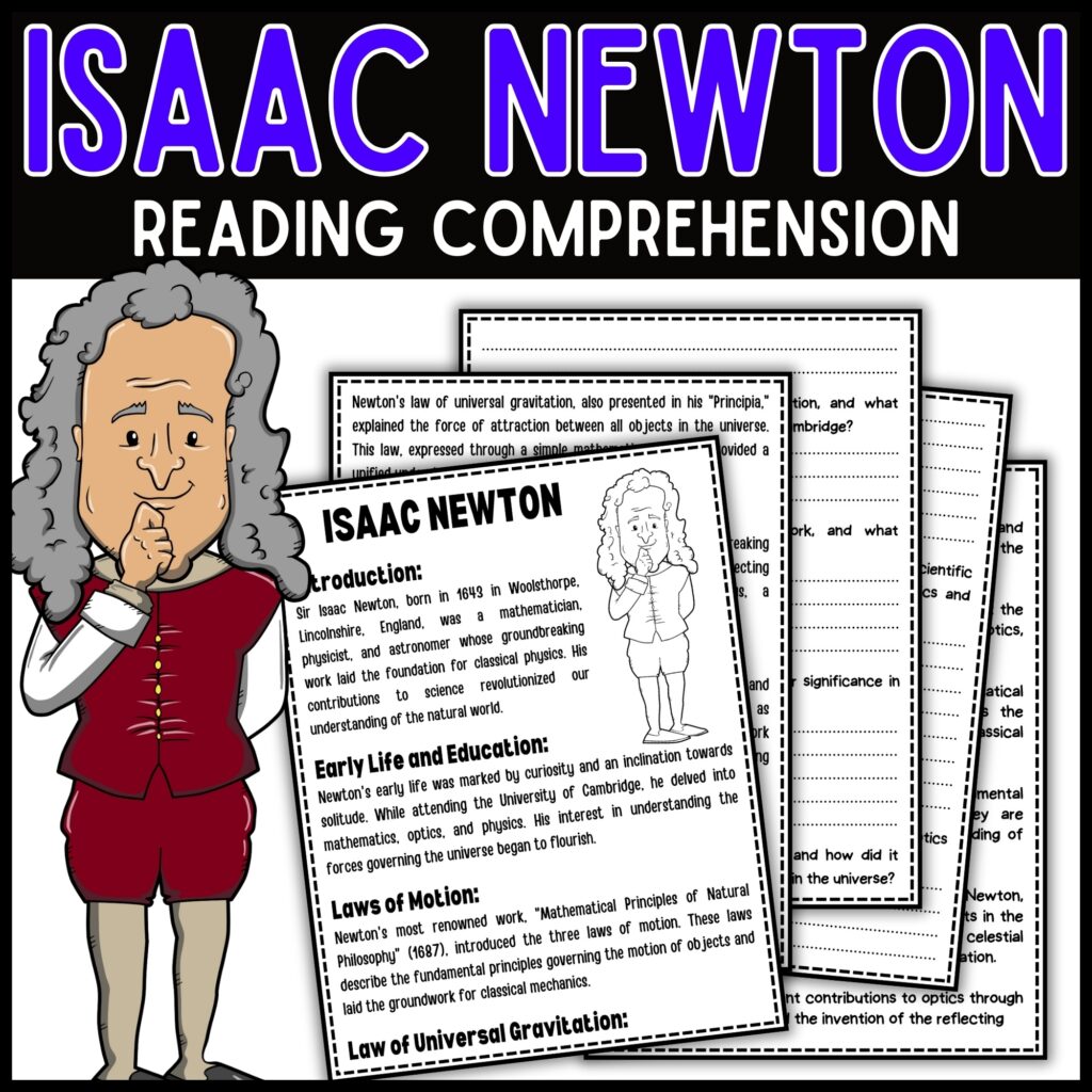 Newton’s Laws Reading Comprehension Worksheet - Reading Comprehension ...