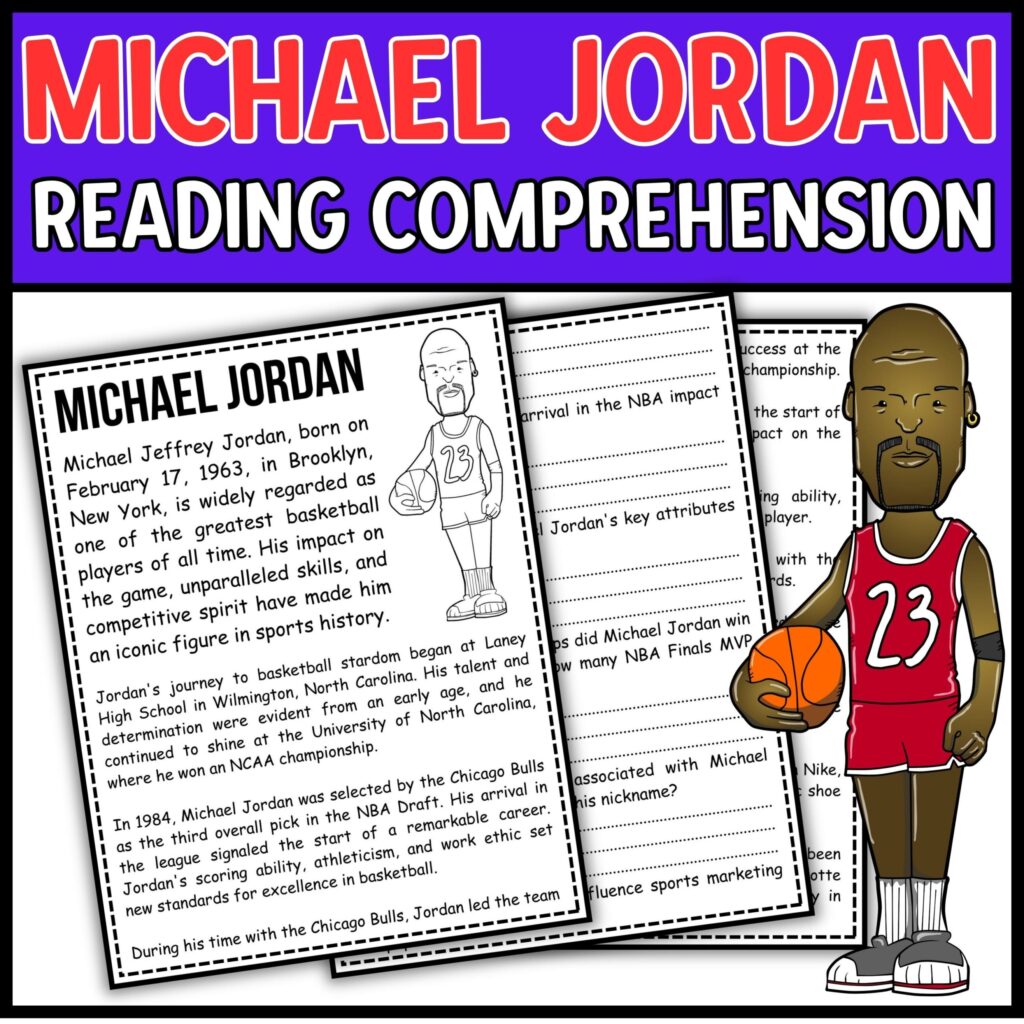 Michael Jordan Reading Comprehension Worksheets - Reading Comprehension ...