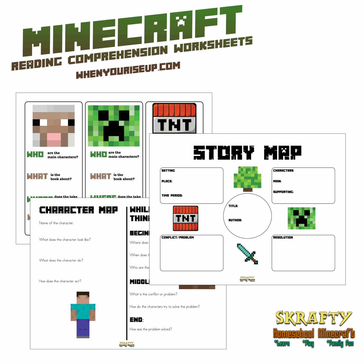 Minecraft Reading Comprehension Worksheets - Reading Comprehension ...