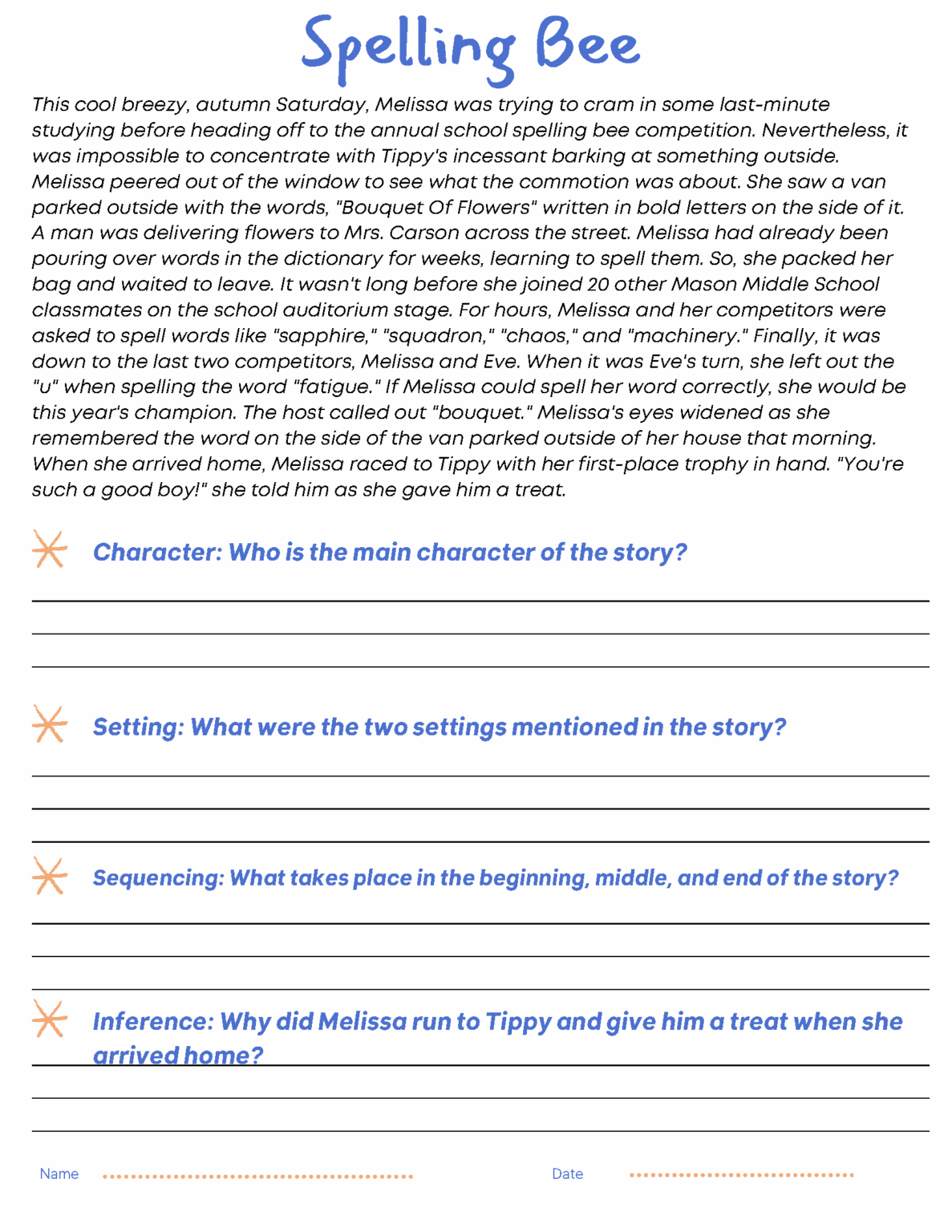 Conflict And Resolution Reading Comprehension Worksheets - Reading ...
