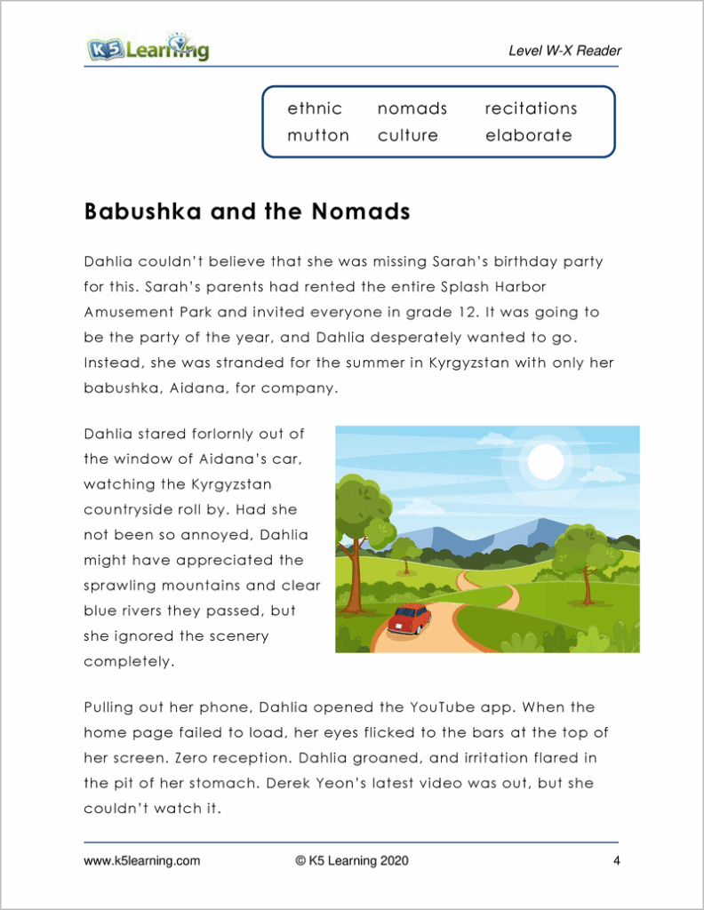 K5 Learning Worksheets Reading Comprehension - Reading Comprehension ...