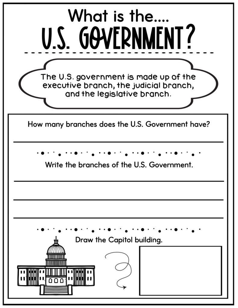Branches Of Government Reading Comprehension Worksheets - Reading ...