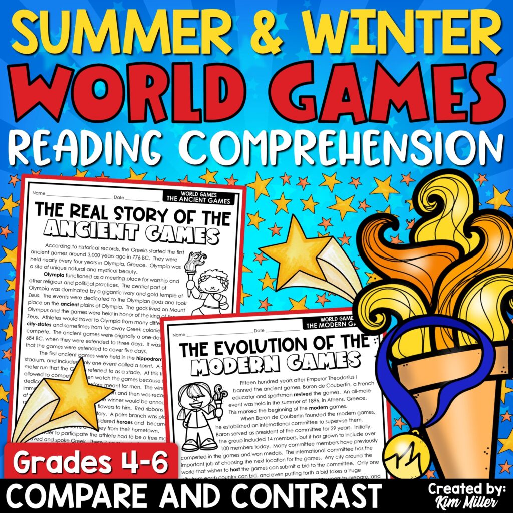 Winter Olympics Reading Comprehension Worksheets - Reading ...